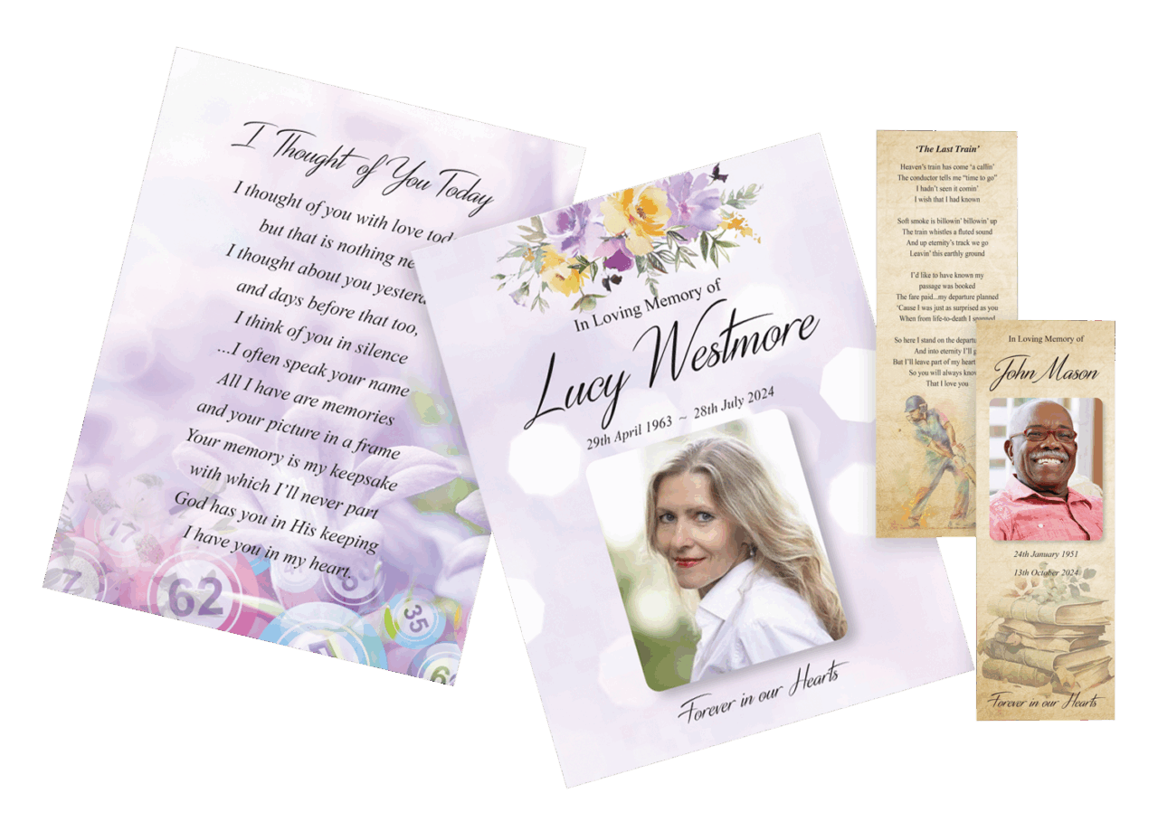 Funeral Stationery | Carter and Jackson Print and Design